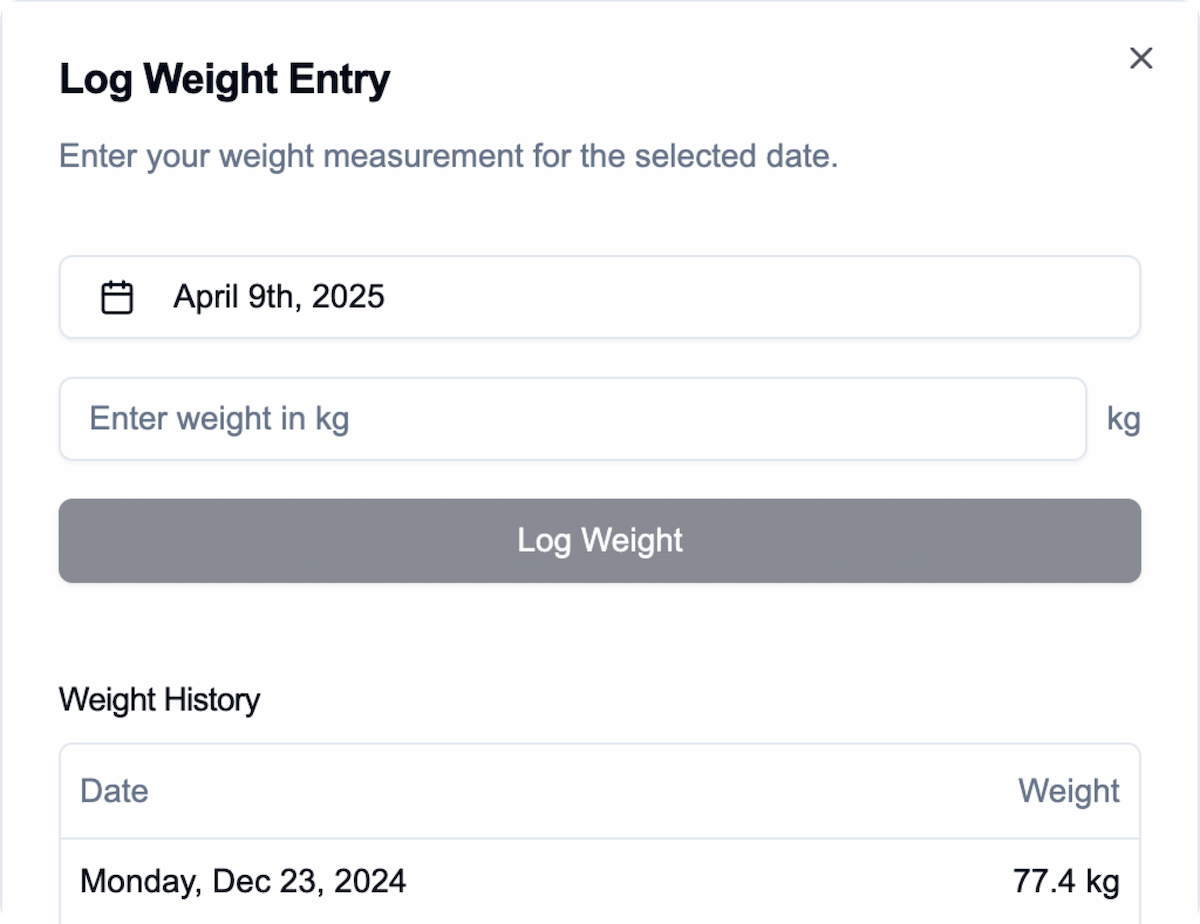 MA Weight – A Smarter Daily Weight Tracker App