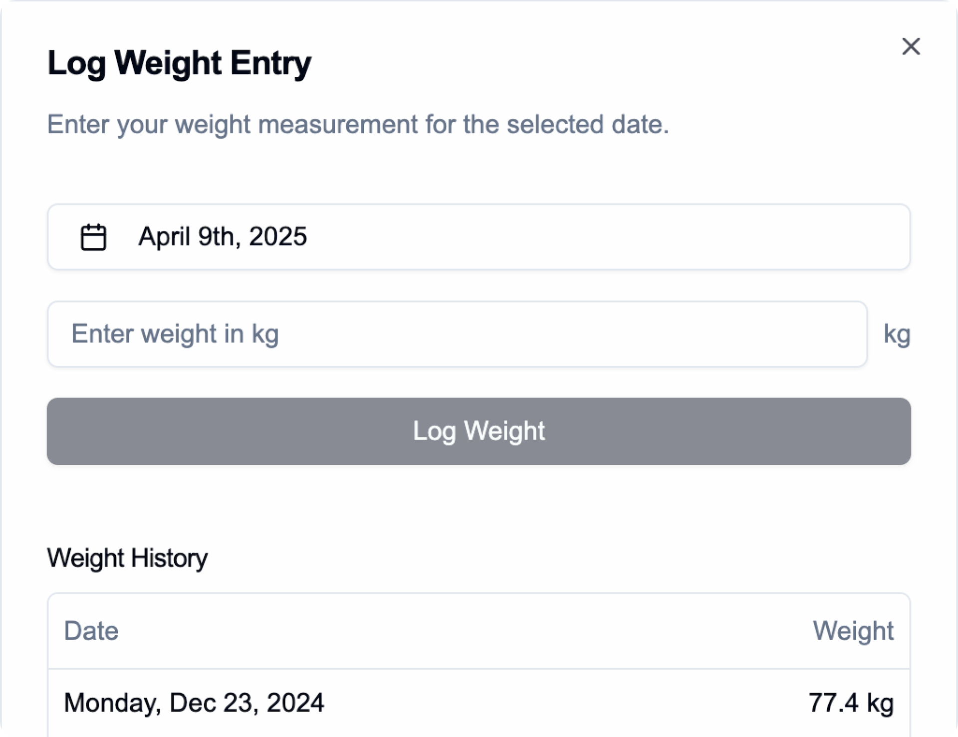 MA Weight – A Smarter Daily Weight Tracker App
