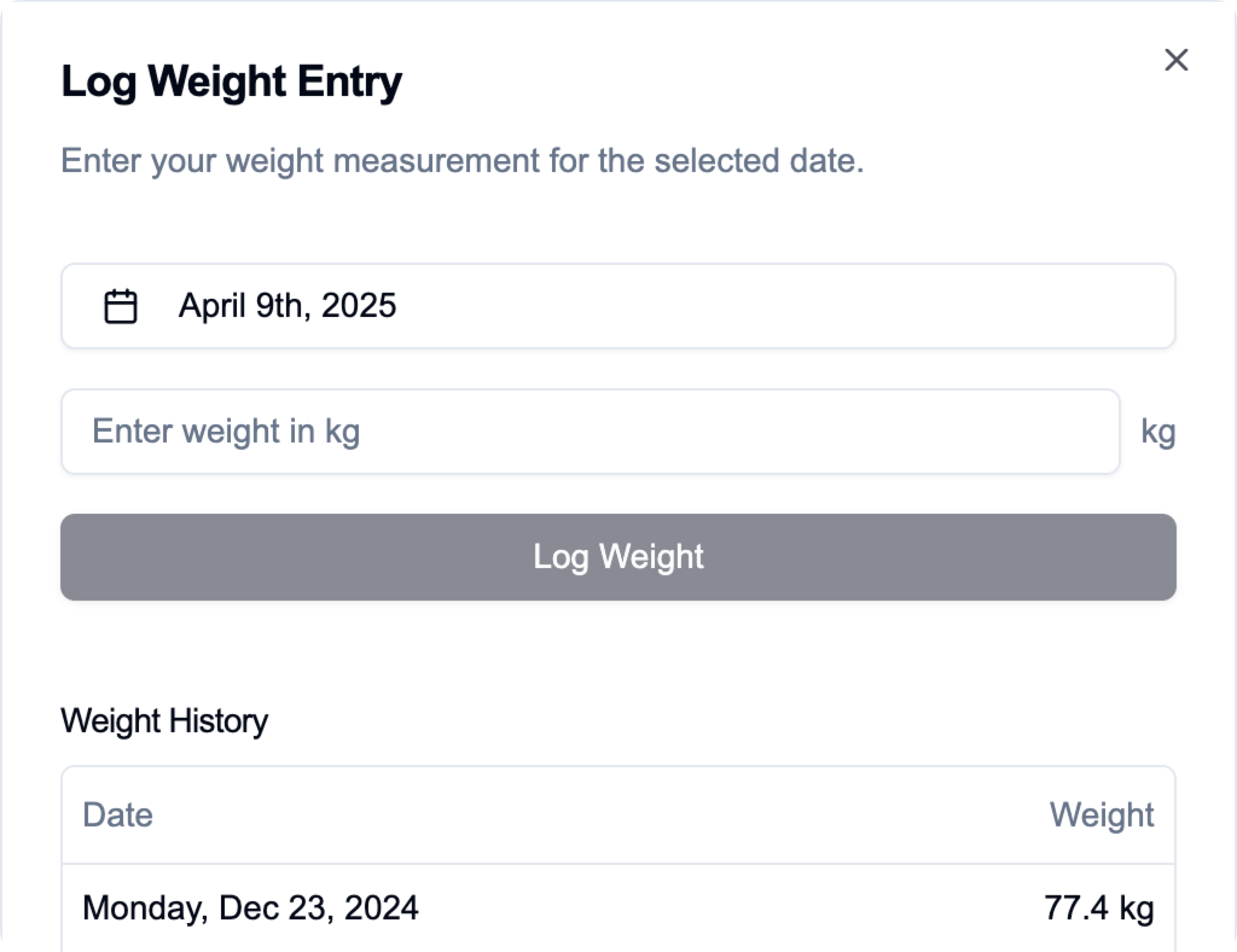 MA Weight – A Smarter Daily Weight Tracker App